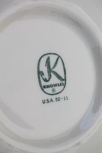 1950s vintage gold wheat china, Knowles golden wheat pattern salad ... 1950s vintage gold wheat china, Knowles golden wheat pattern salad ...
