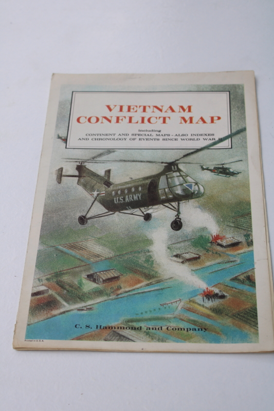 vintage Hammond map Vietnam conflict special maps war zones general ... vintage Hammond map Vietnam conflict special maps war zones general ...