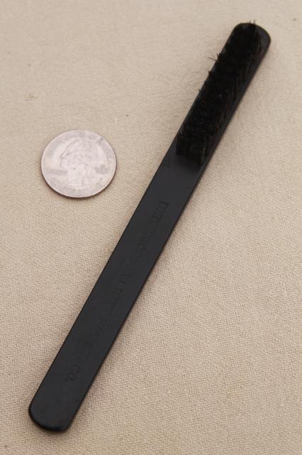 1920s 30s vintage bakelite typewriter brush, Underwood Elliott Fisher Co.