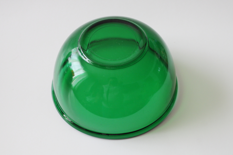 1950s vintage Anchor Hocking forest green glass mixing bowl, small ...
