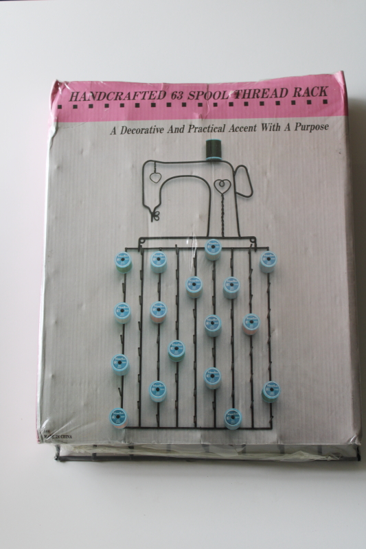 1990s vintage thread spool holder old fashioned wire sewing machine ...