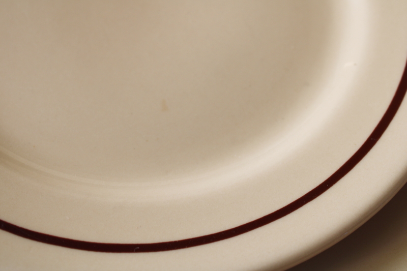 Buffalo china Cafe tan latte color ironstone dinner plates, vintage ...