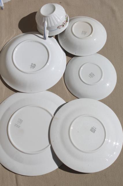 KT&K Knowles Taylor 1920s vintage Coronado fluted shape china w/ floral ...