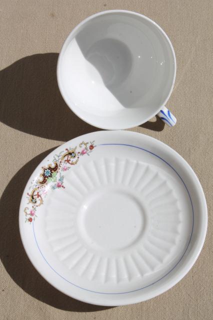 KT&K Knowles Taylor 1920s vintage Coronado fluted shape china w/ floral ...