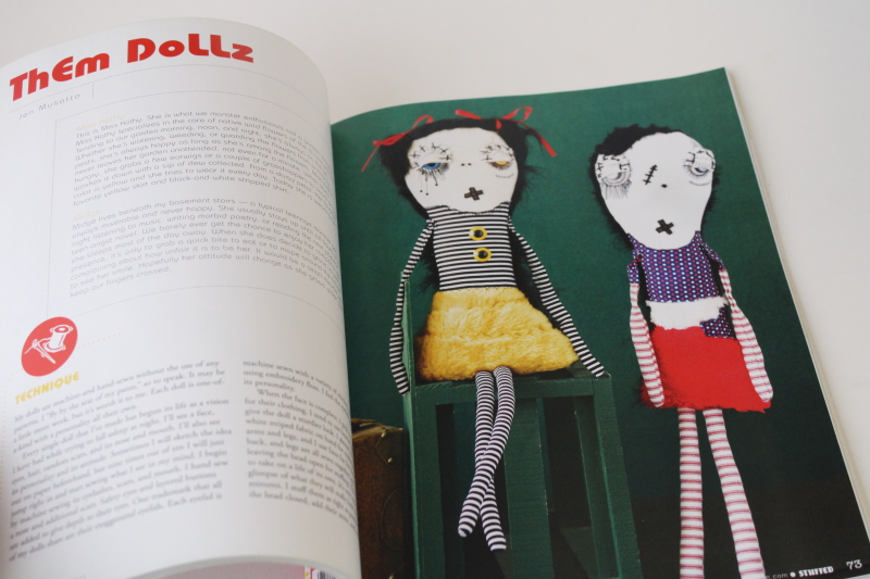 Stuffed Crafting of Softies magazine 2011 volume 4 issue 2 dolls arty ...